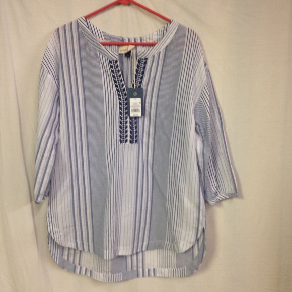 Universal Thread | Tops | Universal Thread Womens Striped Embroidered ...